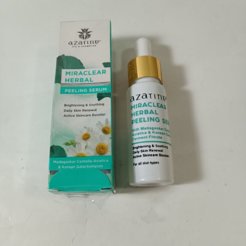 Jual Azarine Miraclear Herbal Peeling Serum (20ml) | Shopee Indonesia