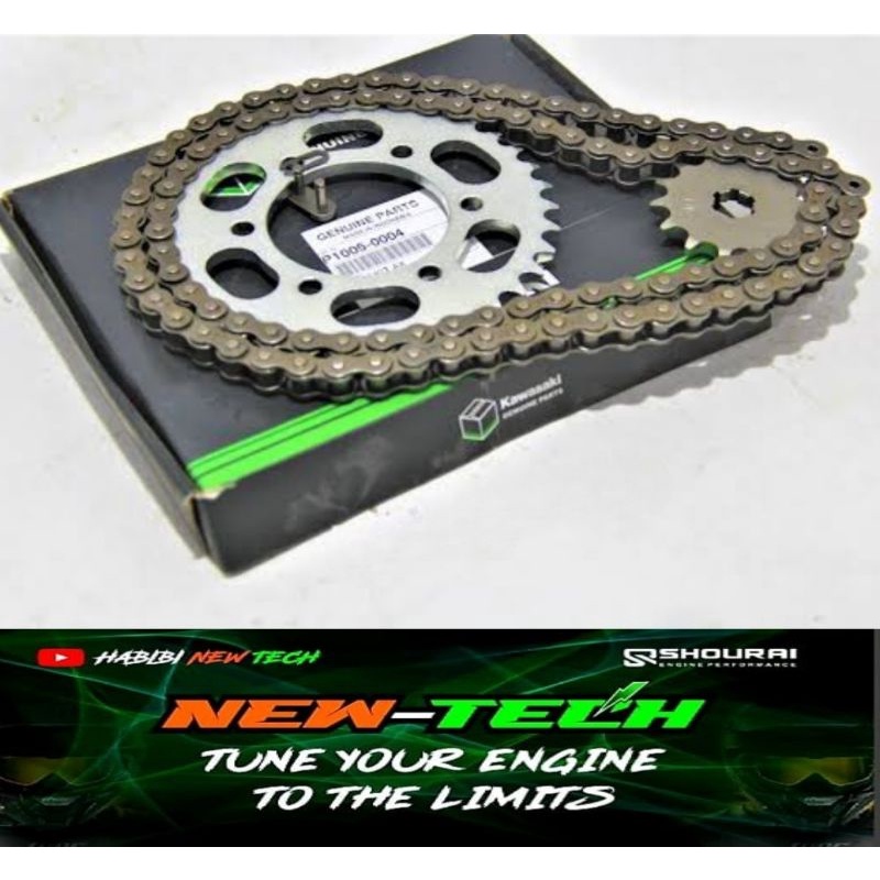 Jual GEAR SET CHAIN KIT ATHLETE ORIGINAL KAWASAKI ( P1005-0004 ...