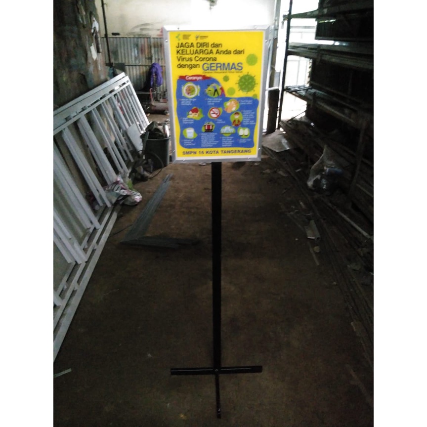 Jual Tiang/Plang Protokol Kesehatan (Prokes) | Shopee Indonesia