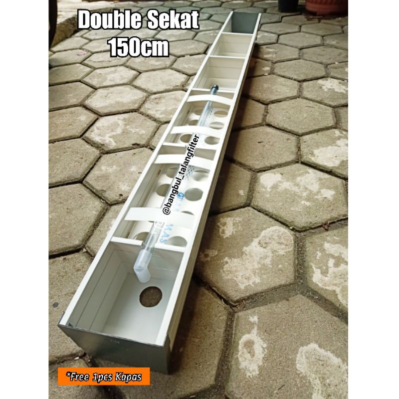 Jual Box Filter Talang Aquarium Double Sekat ukuran 150cm | Shopee ...