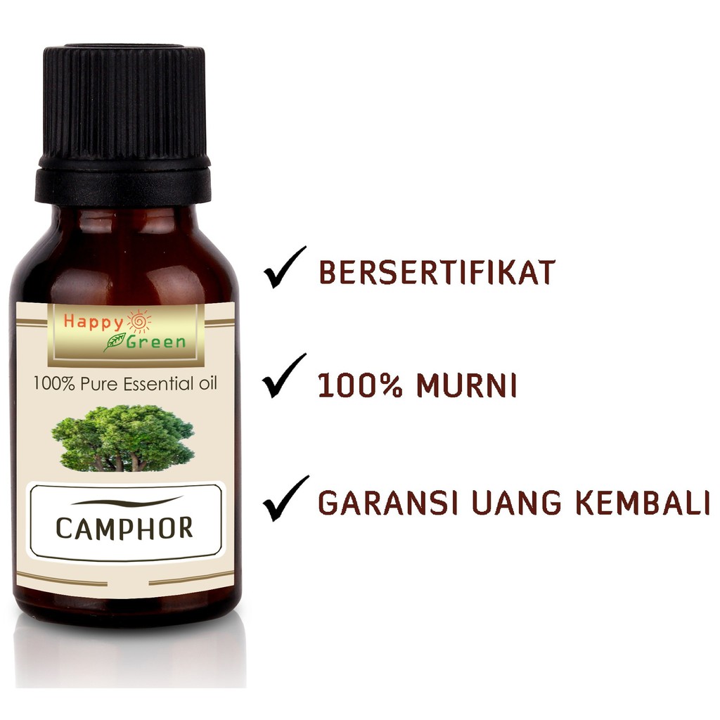Jual Happy Green Camphor Essential Oil - Minyak Kamper 100% Murni ...