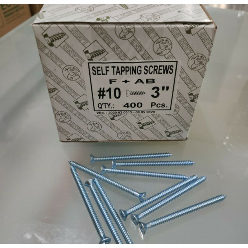 Jual (10x3) Tapping Skrup / Sekrup Moon Lion 1 Dos Moonlion Screw (F+AB ...