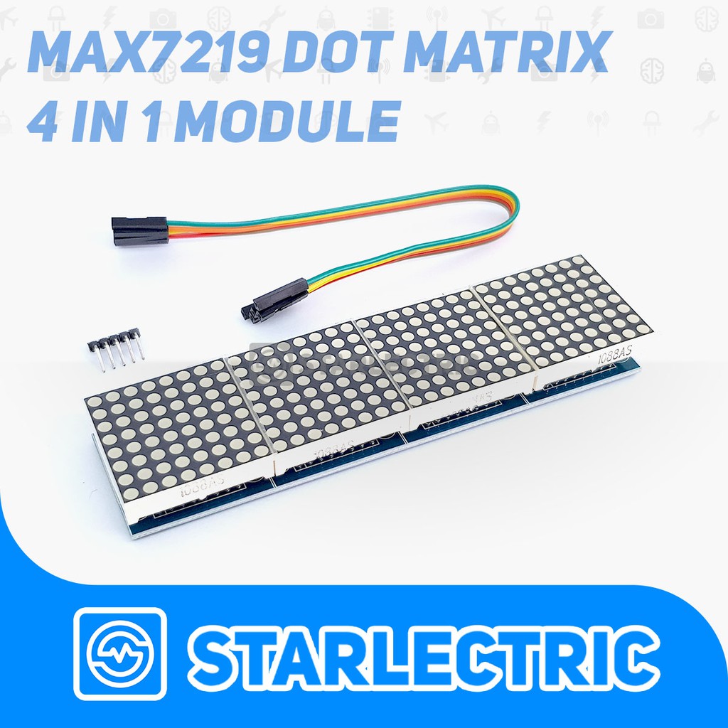 Jual Max7219 x 4 Dot Matrix Module 4in1 Display for Arduino 32x8 ...