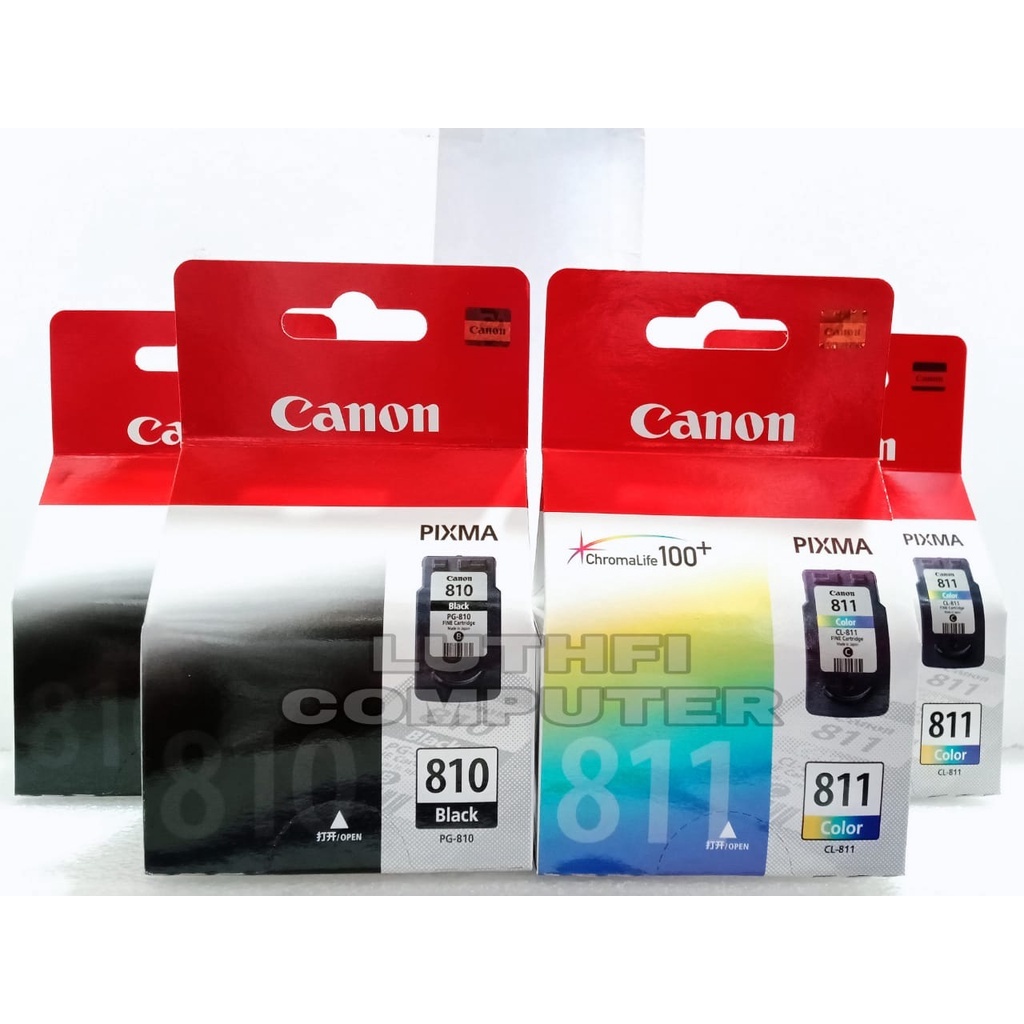 Jual CATRIDGE PRINTER CANON 810 BLACK & 811 COLOR ORIGINAL | Shopee ...