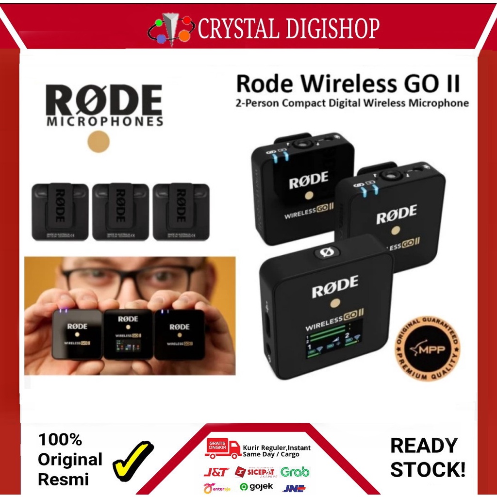 Jual Rode Wireless GO II 2-Person Compact Digital Wireless Microphone | Shopee Indonesia