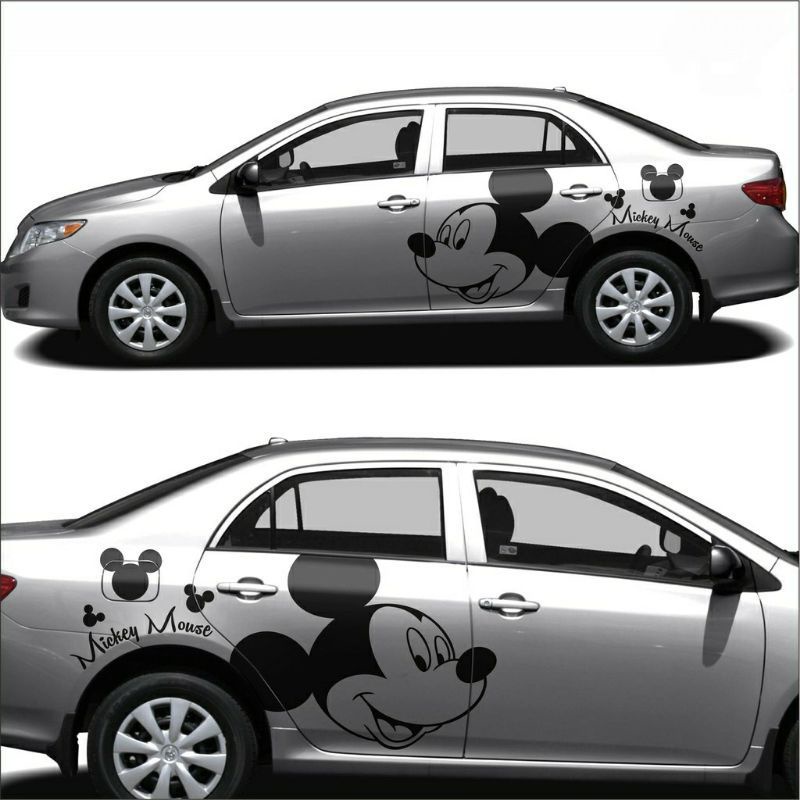 Jual STIKER MOBIL STICKER CUTTING MICKEY MOUSE BUAT BODY MOBIL | Shopee ...