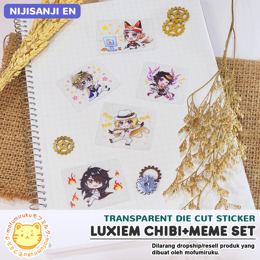 Jual Nijisanji EN Luxiem Transparent Sticker Set | Luca Kaneshiro | Ike ...