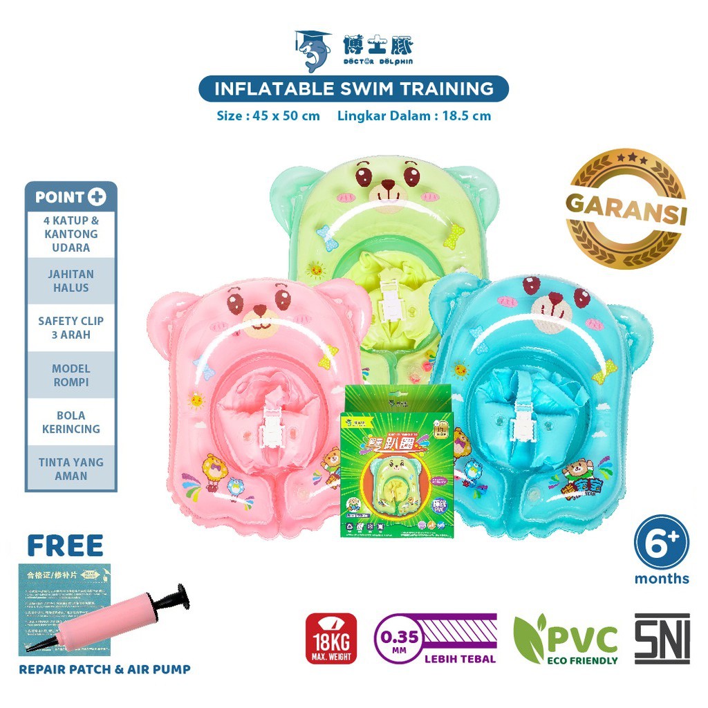 Jual Doctor Dolphin Inflatable Swim Training | Shopee Indonesia