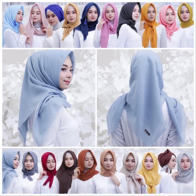 Jual SAUDIA GRADE A Segiempat Rawis Jilbab Segi Empat Exclusive Daily ...