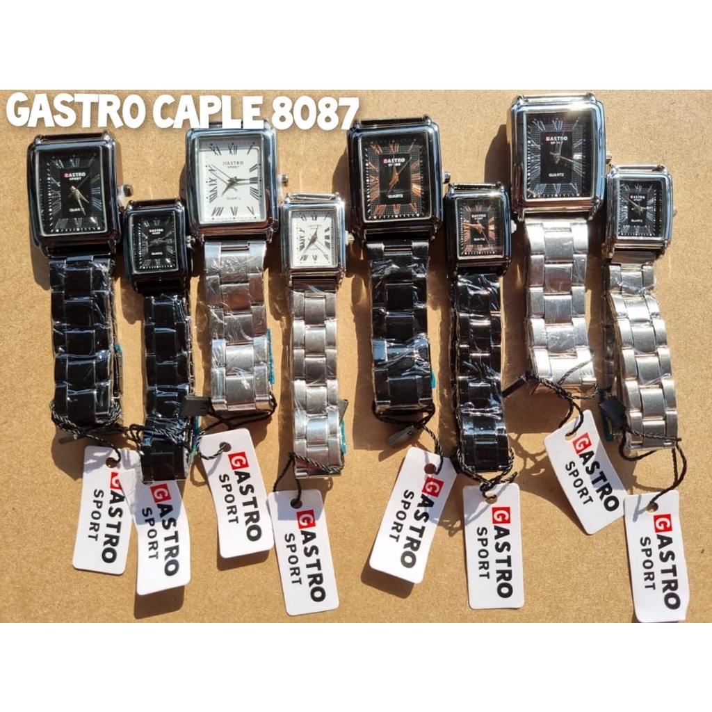 Jual Jam Tangan GASTRO COUPLE CAPLE 8087 Watch Pria Dan wanita Couple ...