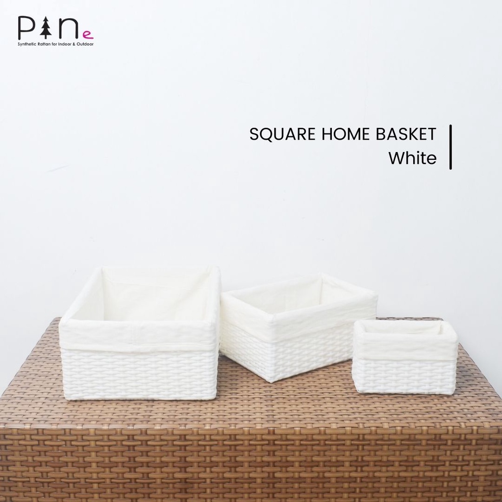 Jual Keranjang Parcel Pine Rotan Sintetis / Storage Box / Kotak Hampers ...