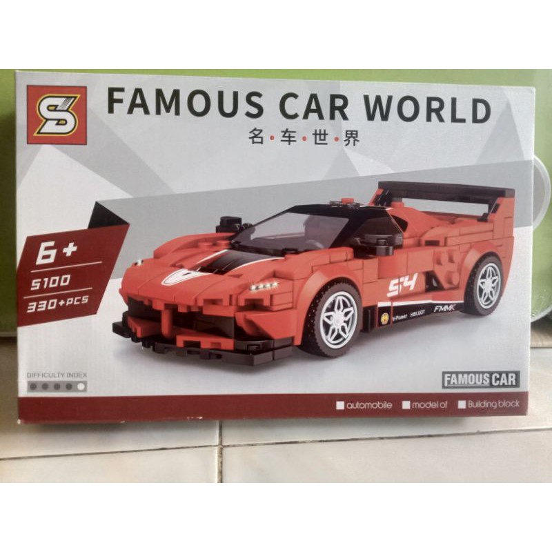 Jual mainan Lego brick rakitan sy 5100 brick mobil seri MotoGP Ferrari ...
