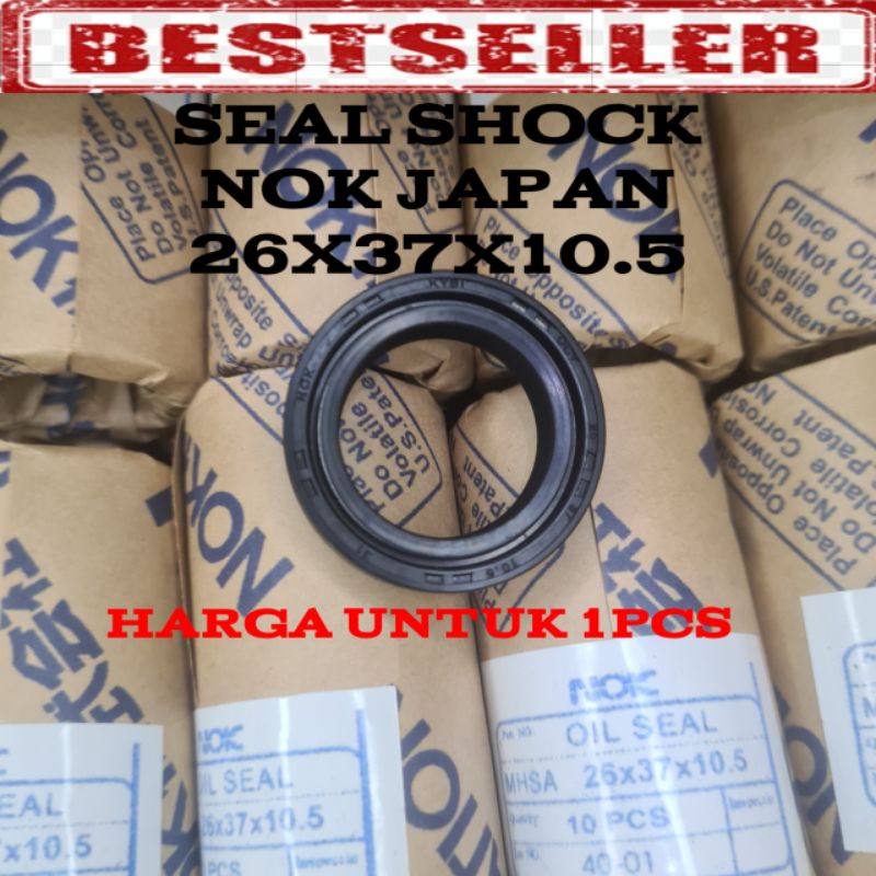 Jual 26X37X10.5 NOK JAPAN SEAL SIL AS SHOCK DEPAN VARIO 110 125 150 160 ...