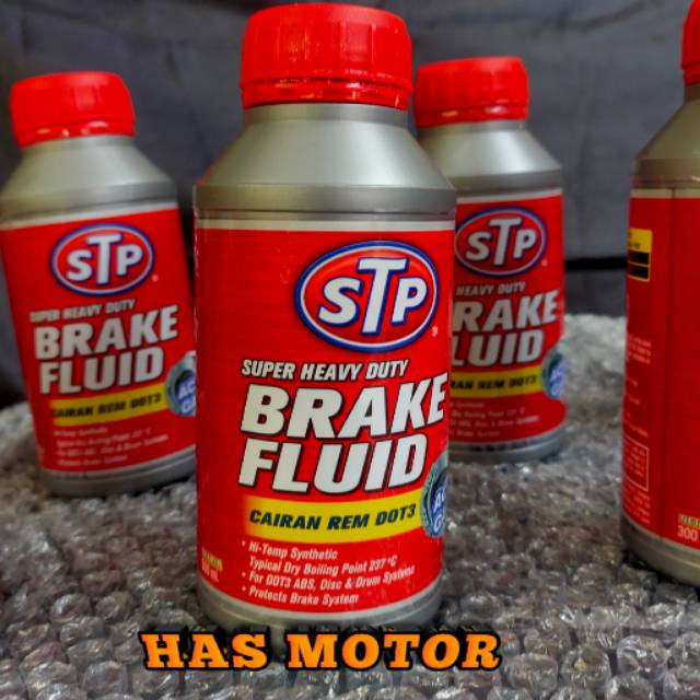 Jual Oli rem minyak rem stp dot 3 brake fluid 300 ml warna merah | Shopee Indonesia