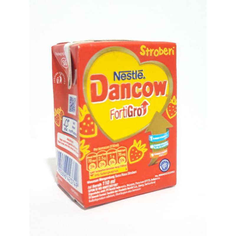 Jual Dancow Fortigro 110 ml Uht Rasa Stroberi (kcl) | Shopee Indonesia