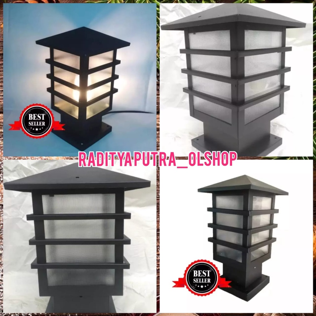 Jual Lampu Pilar Pagar Taman PL011A Murah/Lampu Pilar Pagar Taman ...
