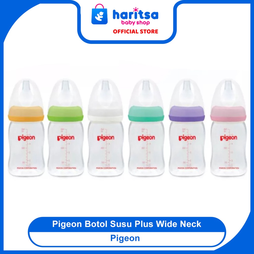 Jual Pigeon Botol Susu SofTouch Peristaltic Plus Wide Neck 160ml / 240ml / 330Ml | Shopee Indonesia