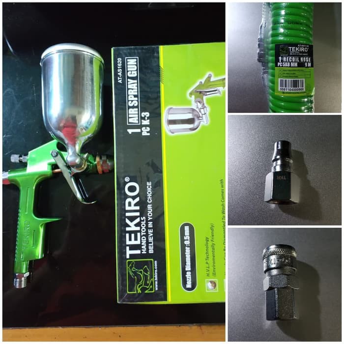Jual Spray Gun Kumplit K3A 12 M Tekiro - Alat Cat Spray Gun Komplit ...