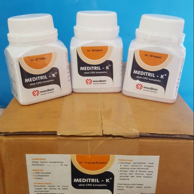 Jual MEDITRIL-K 50kapsul..obat kolera crd kompleks | Shopee Indonesia