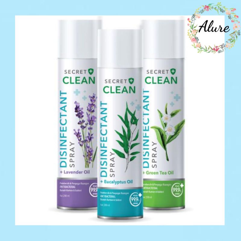 Jual Secret Clean Disinfectant Spray Aerosol 200ml | Shopee Indonesia
