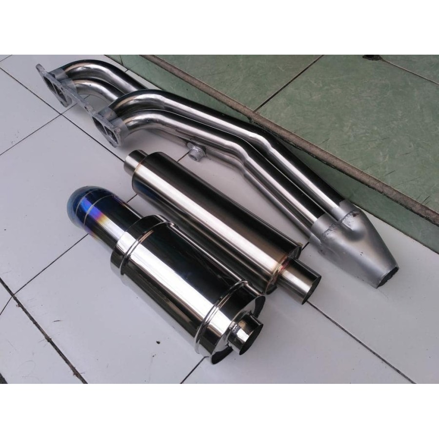 Jual FULLSET HEADER PICKUP T120 - KNALPOT MOBIL JS RACING BURNTIP ...