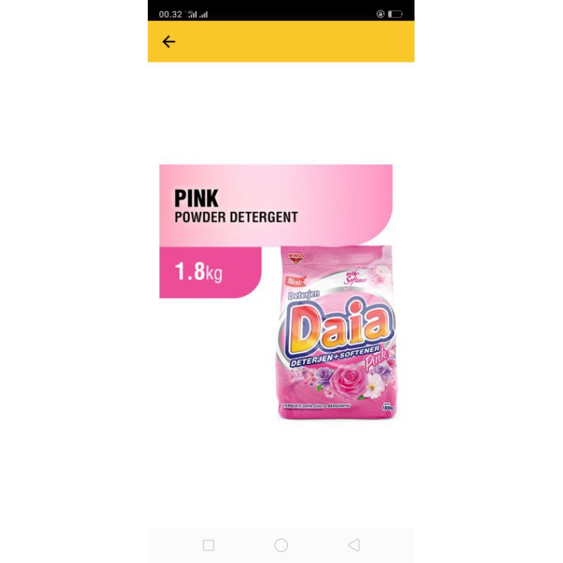 Jual Daia Detergent Bubuk+Softener 1,5kg | Shopee Indonesia