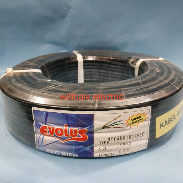 Jual KABEL SERABUT ISI 2 HYO 2X0.75 HITAM - KABEL ISI 2 SERABUT HYO 2XO ...