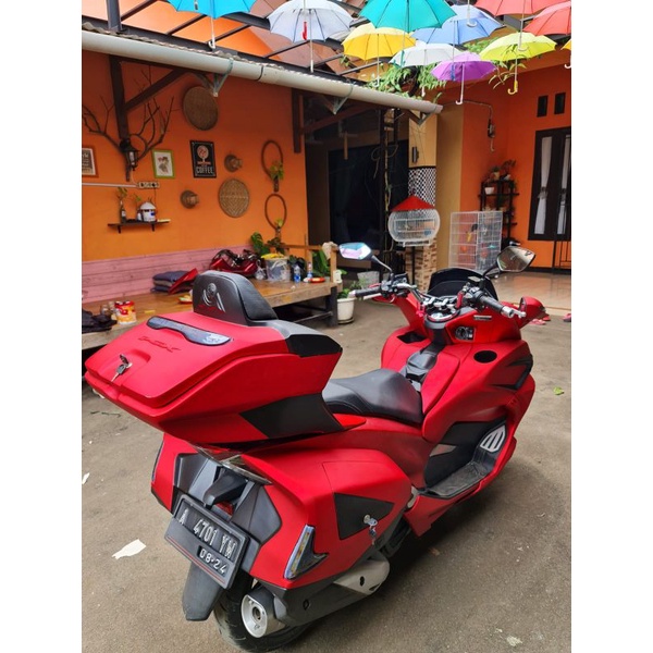 Jual top box + side box .pcx 150 bahan fiber premium | Shopee Indonesia