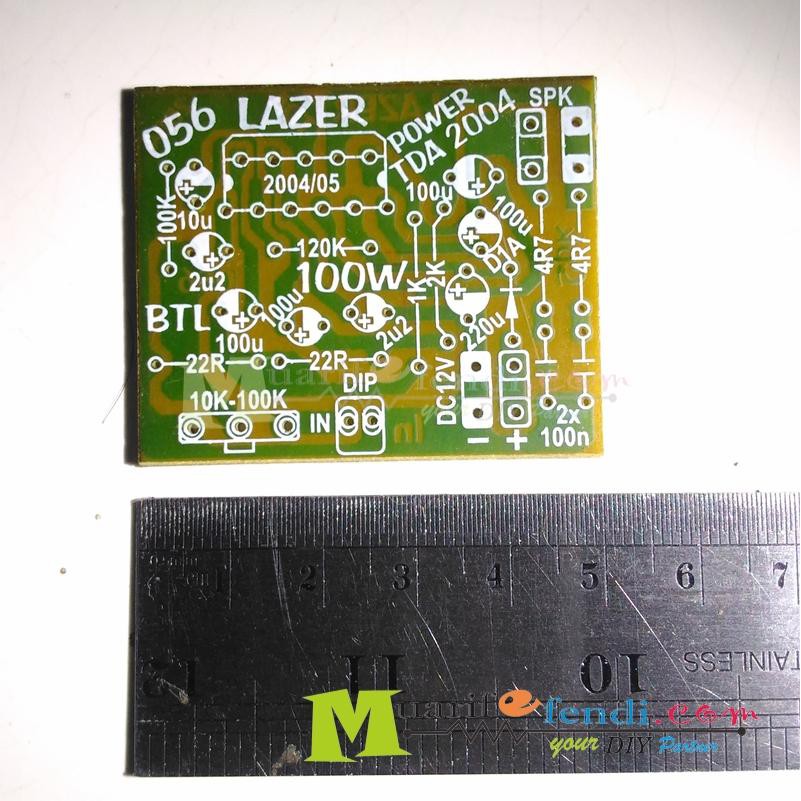 Jual PCB Power Amplifier Mono 100Watt IC TDA2004 2005 Power Mobil BTL ...