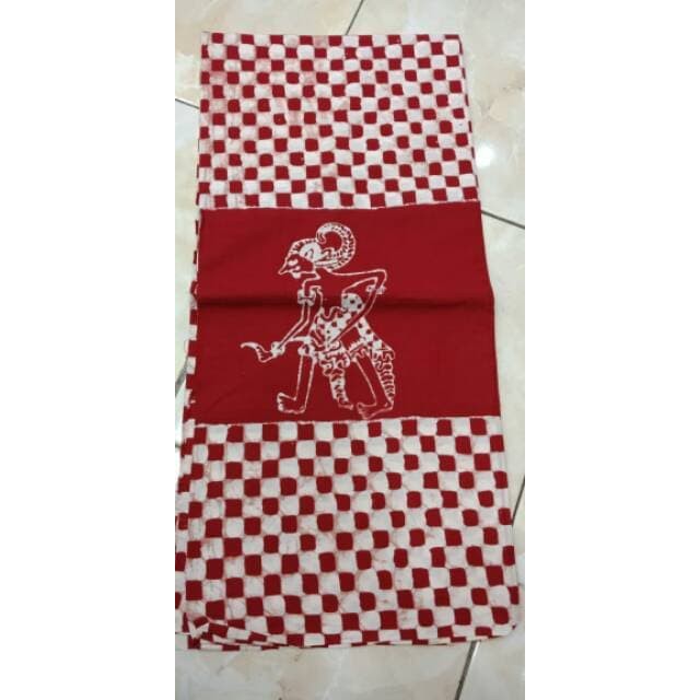 Jual Omah Batik Cap Wayang Merah Kain Batik Bahan Seragam | Shopee ...