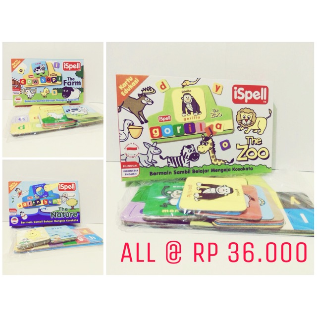 Jual Kartu Edukasi - iSpell | Shopee Indonesia
