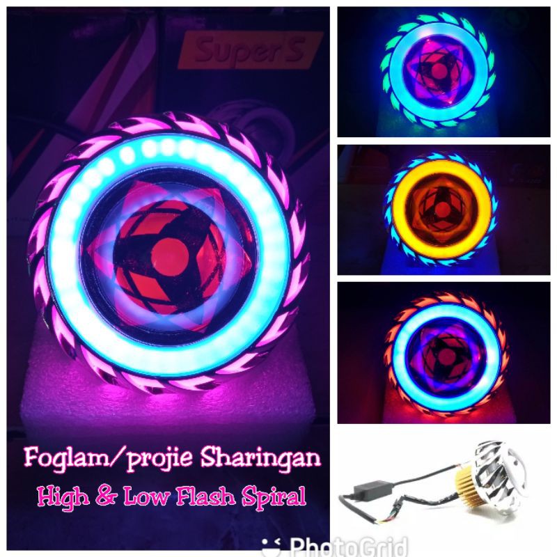 Jual LAMPU PROJIE HIGH & LOW SARINGAN ( CAHAYA MENYEBAR ) SPIRAL FLASH ...