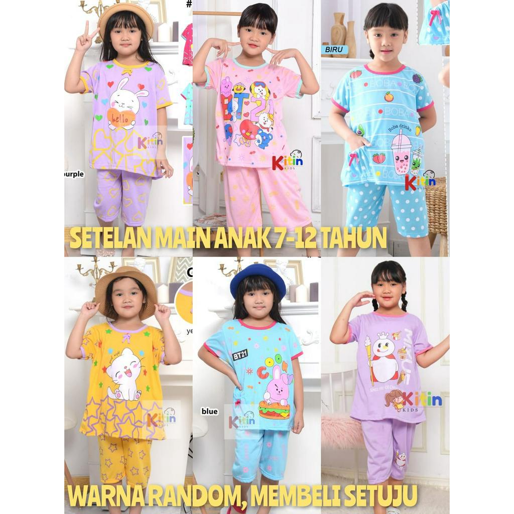 Jual FN - SETELAN BAJU MAIN DAN HARIAN ANAK CEWEK/PEREMPUAN JUMBO 7-12 ...