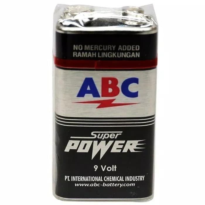 Jual BATERAI ABC SUPER POWER 9V / BATTERY ABC SUPER POWER 9V | Shopee ...