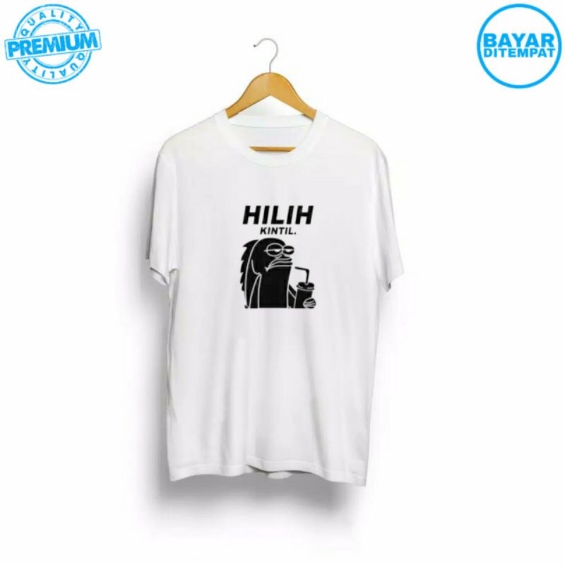 Jual kaos oblong gambar hilih kintil bisa cod | Shopee Indonesia