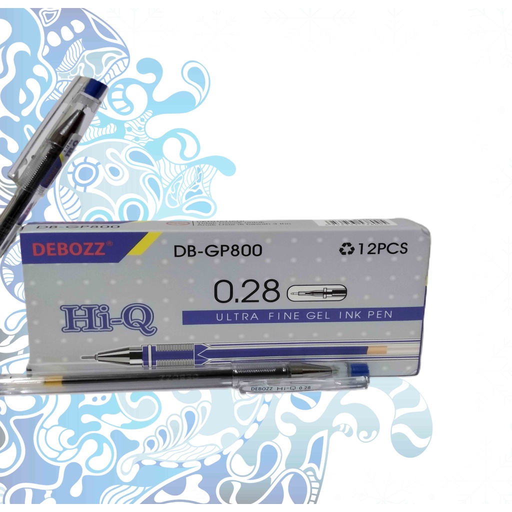 Jual PULPEN/BULPOIN/POLPEN GEL DEBOZZ DB-GP800 HI-Q 0.28 POLPEN GEL INK ...