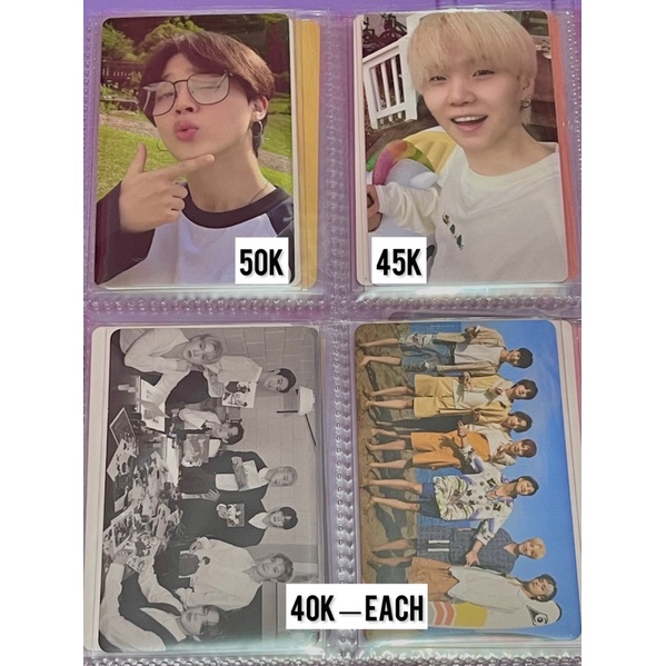 Jual photocard BTS (jimin,suga ITS, pc album proof & butter) | Shopee Indonesia