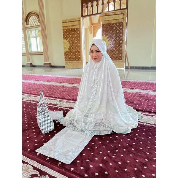 Jual mukenah prayer masjid agung white | Shopee Indonesia
