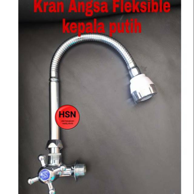 Jual KRAN ANGSA FLEKSIBLE KEPALA PUTIH - KRAN CUCI PIRING LEHER ANGSA ...