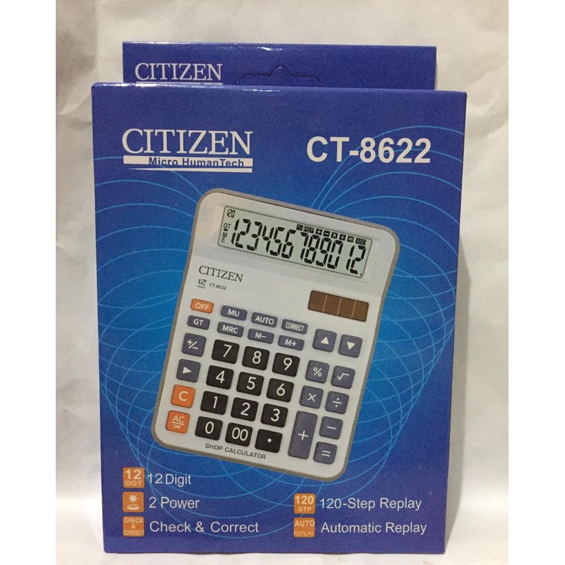 Jual KALKULATOR / CALCULATOR CITIZEN CT 8622 | Shopee Indonesia