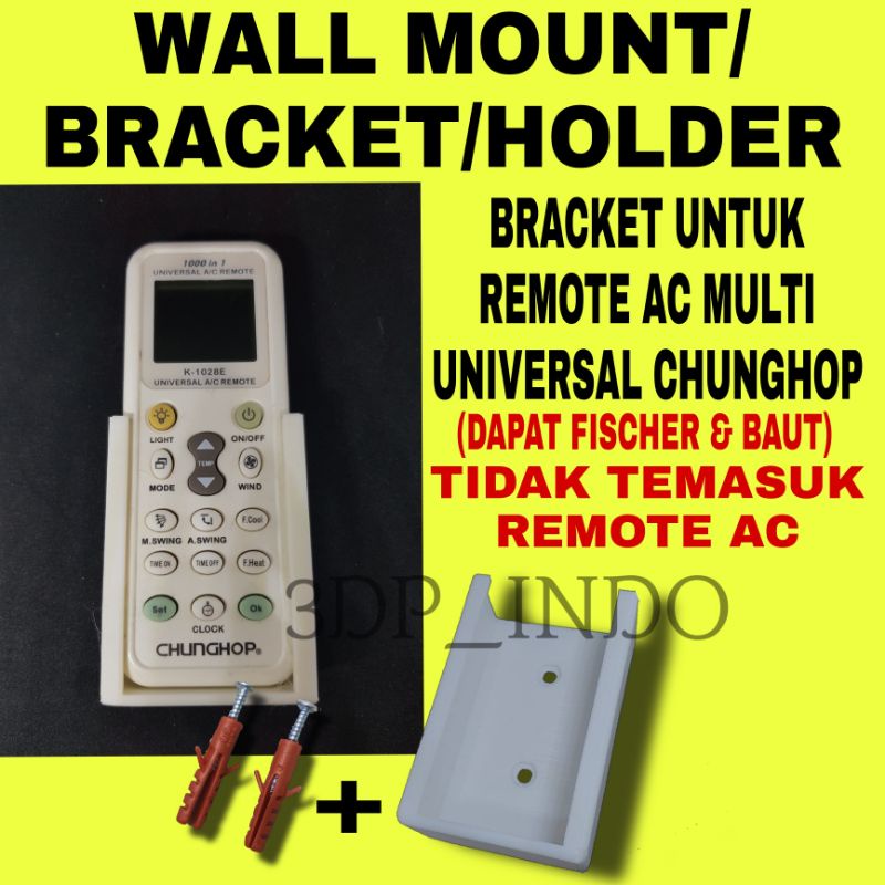 Jual Tempat Penyimpanan Remote AC Chunghop Universal Multi Remot ...