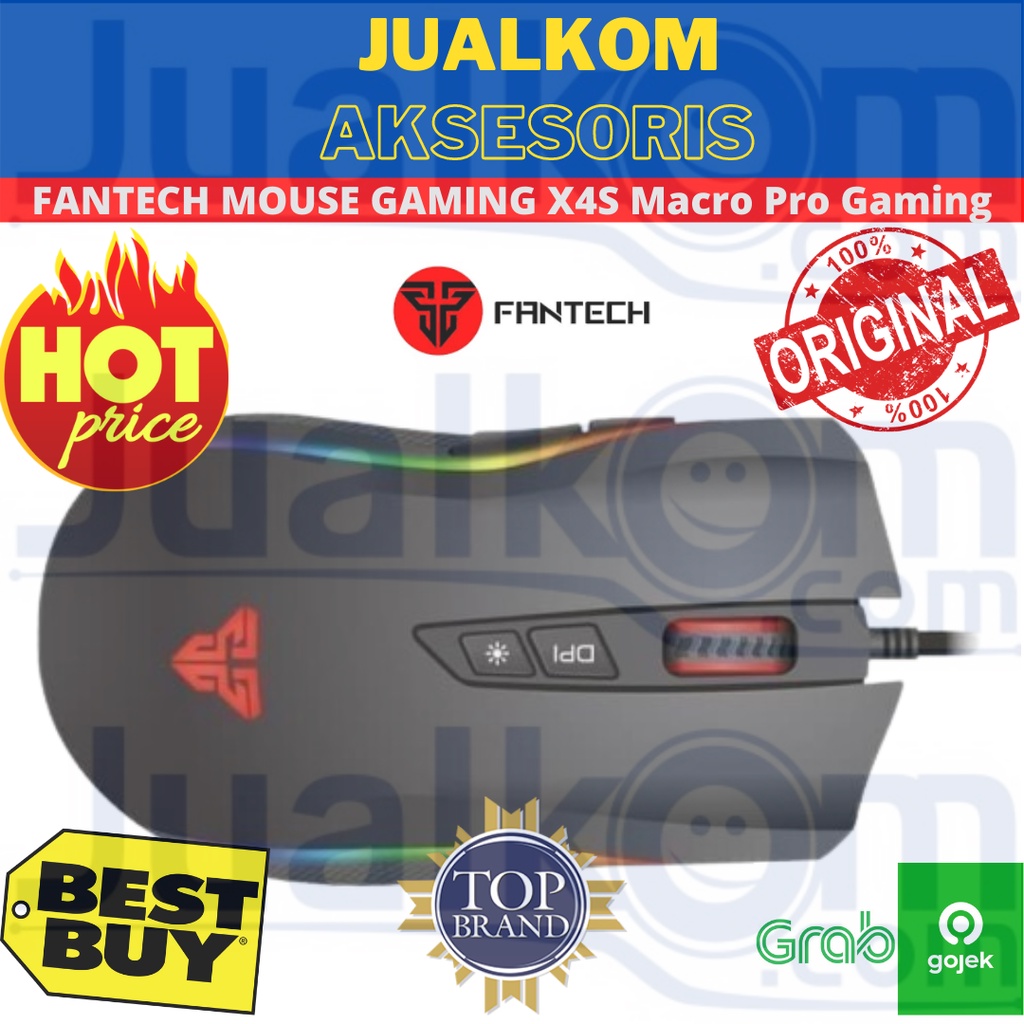 Jual MOUSE FANTECH GAMING X4S Macro Pro Gaming | Shopee Indonesia