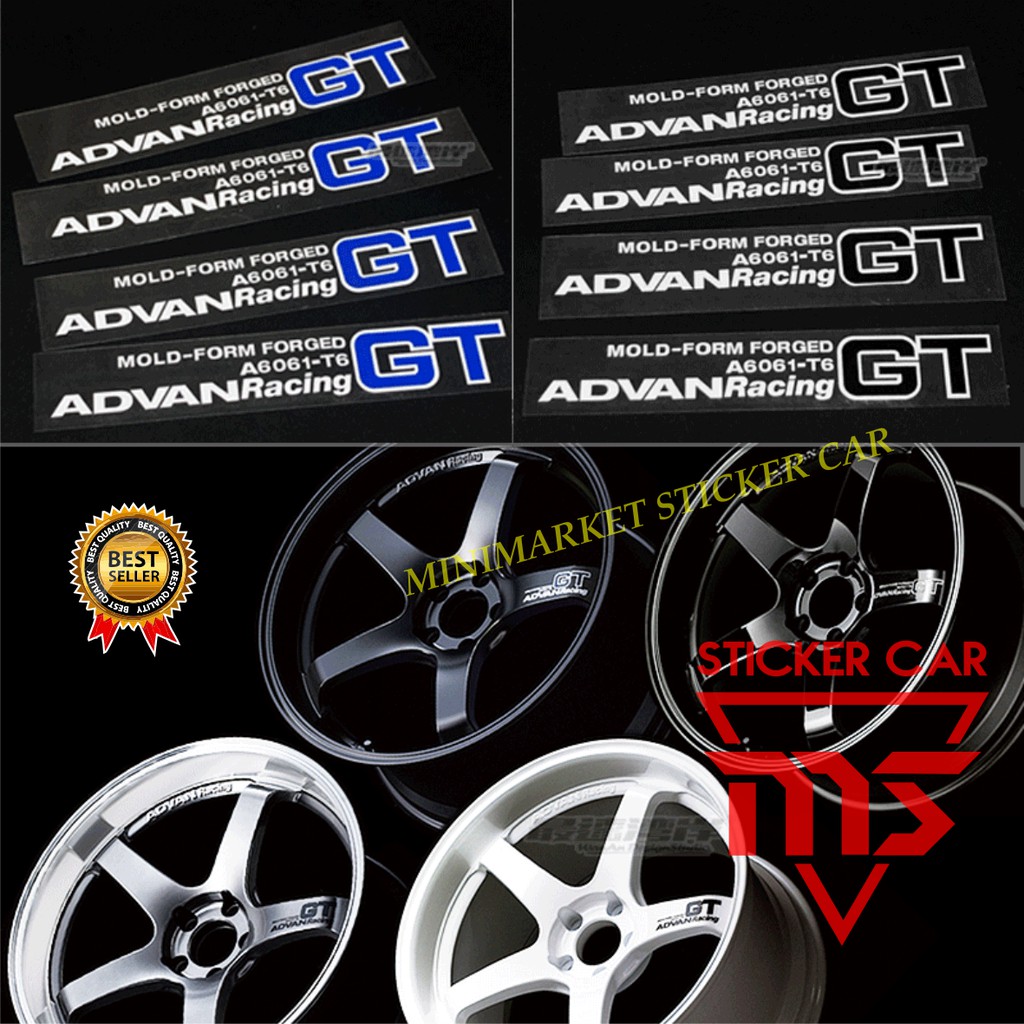 Jual sticker stiker rim velk advan gt racing mold form forged a6061-t6 ...