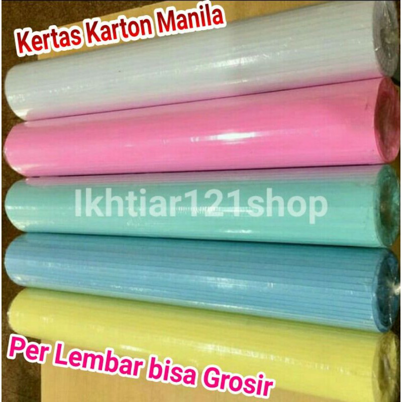 Jual Kertas Karton Manila Kerajinan Per Lembar Satuan Berkualitas ...