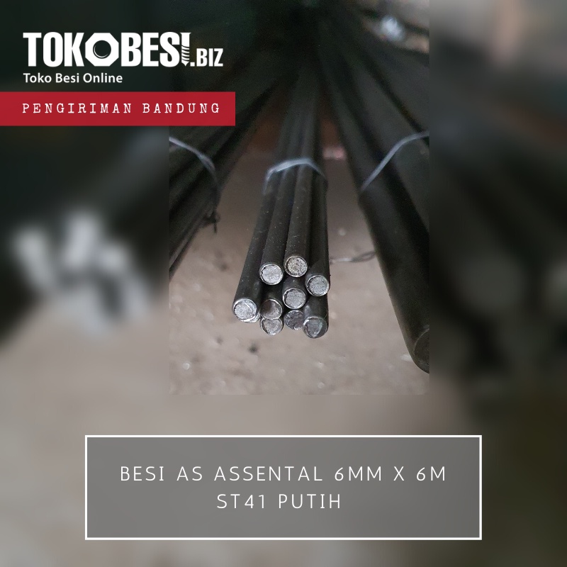 Jual Besi AS Assental 6mm x 6m ST41 putih | Shopee Indonesia