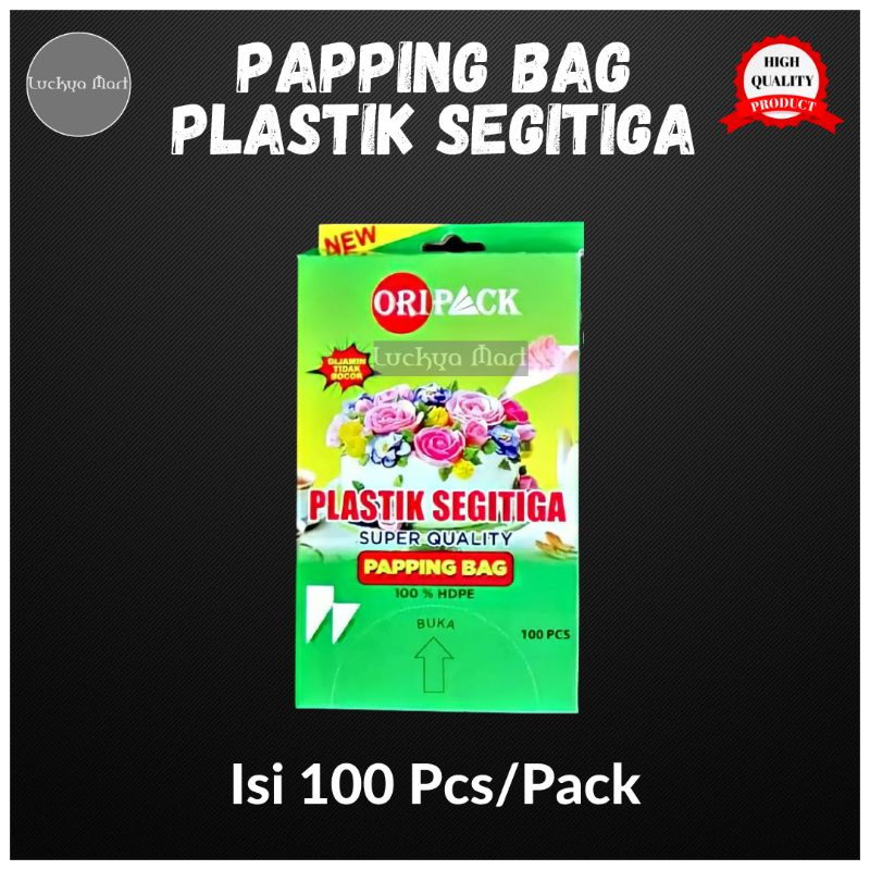 Jual Piping papping bag isi 100 Pcs / plastik segitiga / plastik ...