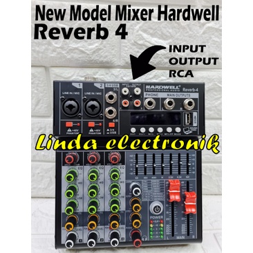 Jual MIXER HARDWELL REVERB 4 REVERB4 4 CHANNEL ORIGINAL | Shopee Indonesia