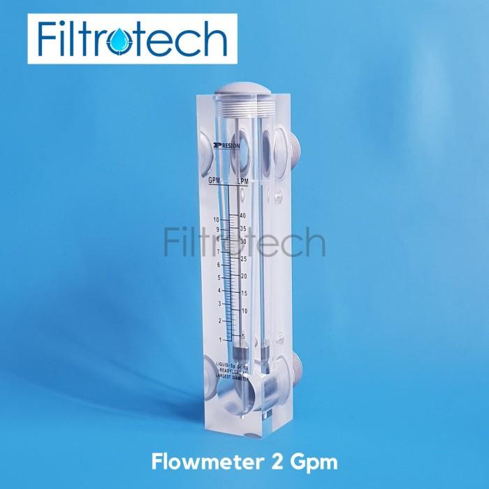 Jual Flow Meter Presion Flowmeter Rotameter Air 2 Gpm, 5 Gpm | Shopee ...