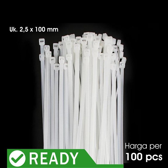 Jual Pengikat plastik Cable Ties Tis 10 cm isi 100 psc ikat segel ...