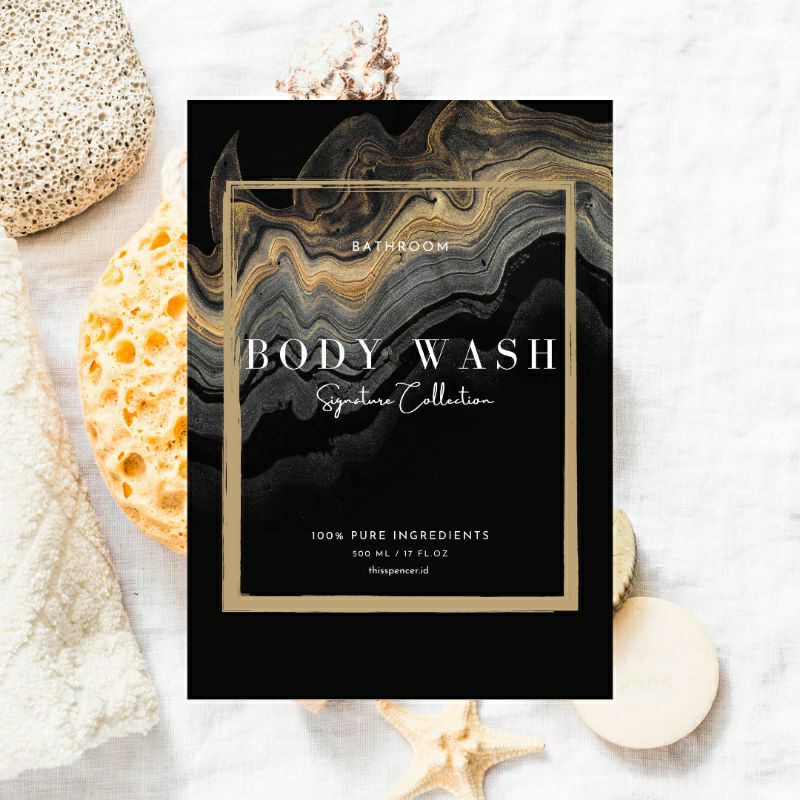 Jual Sticker Label Sabun Shampoo Aesthetic Luxury 8 x 10.5 cm | Shopee ...